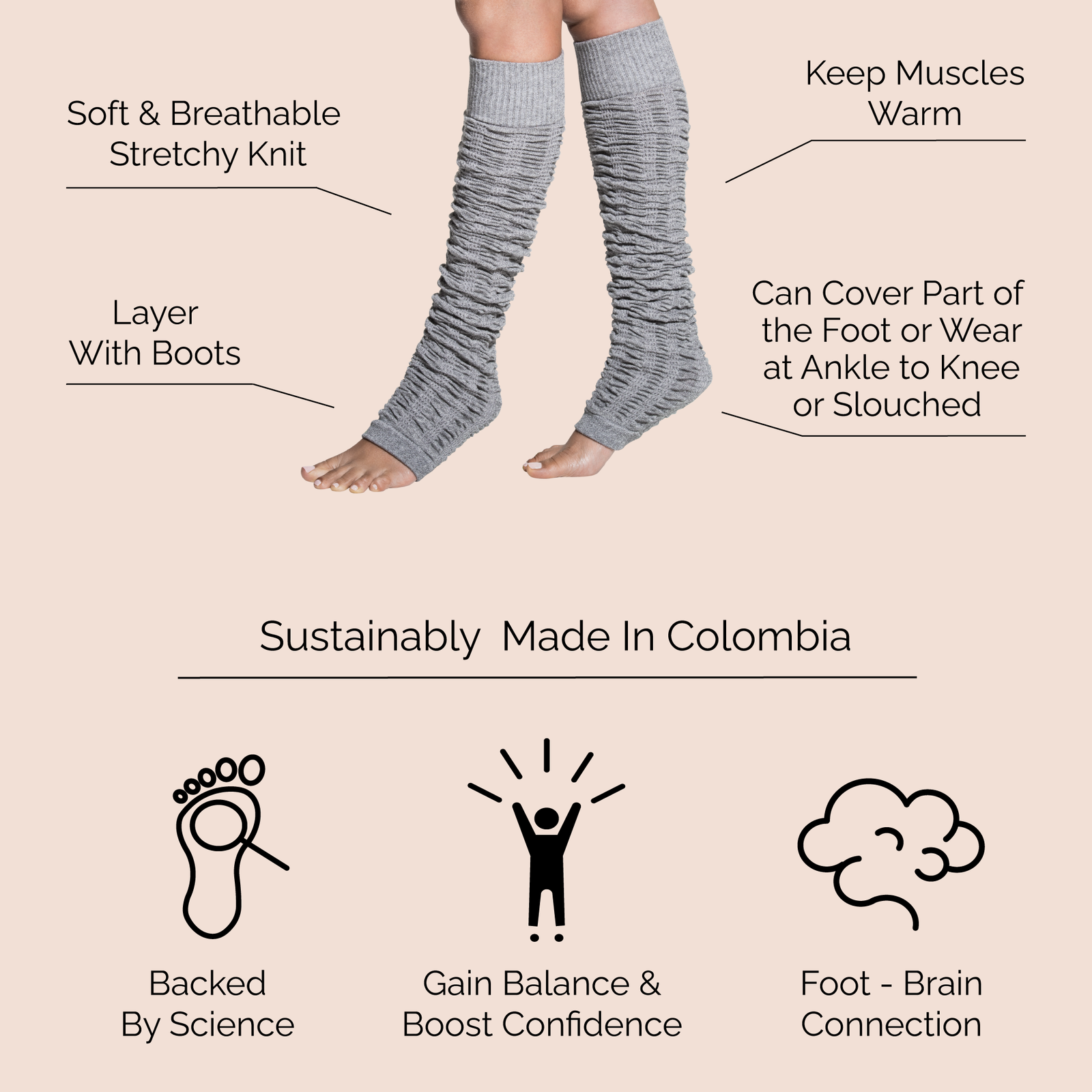 Women's Leg Warmers - Fashionable Warmth - Ruched Tanami Burgundy ...