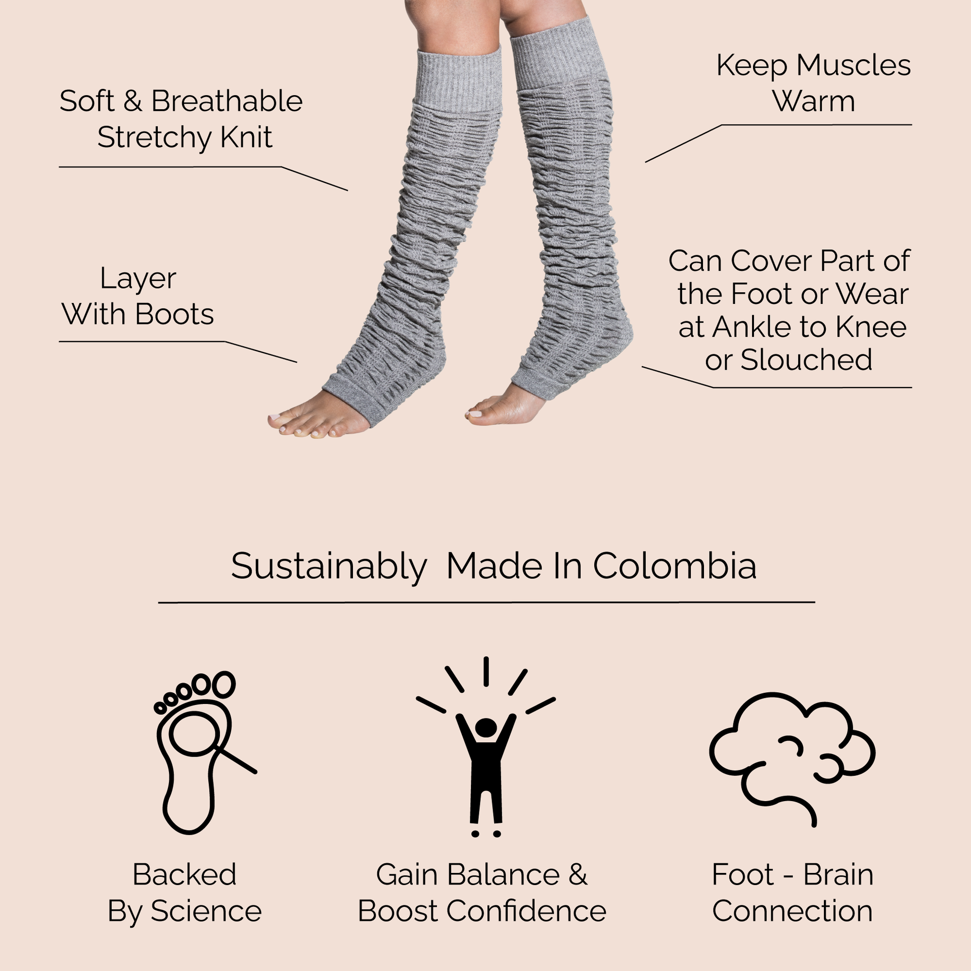 Women's Leg Warmers - Fashionable Warmth - Ruched Tanami Burgundy ...